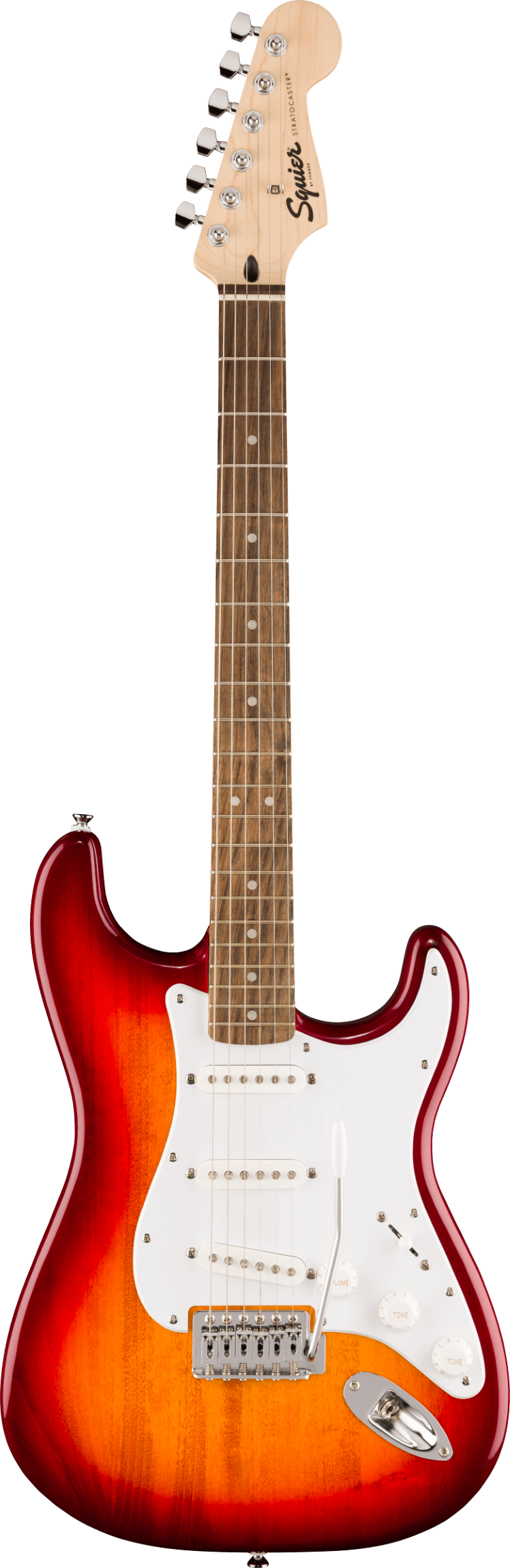 Squier Sonic Stratocaster, Laurel Fingerboard, White Pickguard, Sienna ...