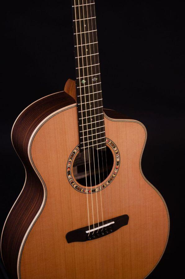 Dowina Grand Auditorium Cutaway, Cedar/Indian Rosewood, EAS-VTC ...